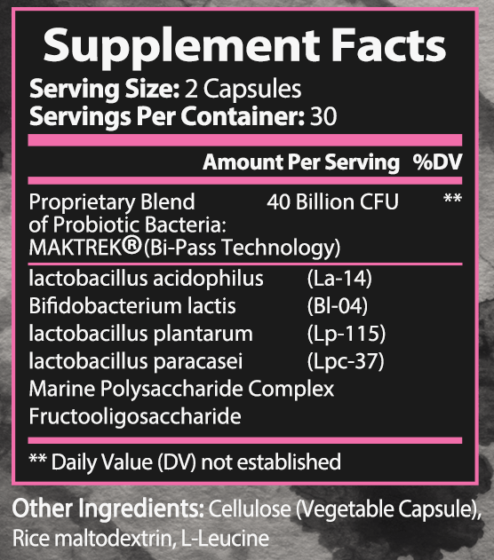Probiotic 40 Billion CFU Capsules – Inside Out Goodness